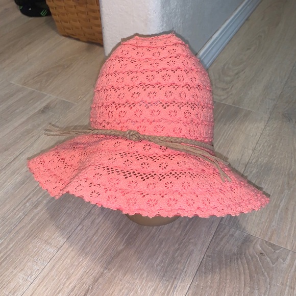 C.C | Accessories | Cc Exclusives Older Kids Tween Coral Lace Sun Hat ...